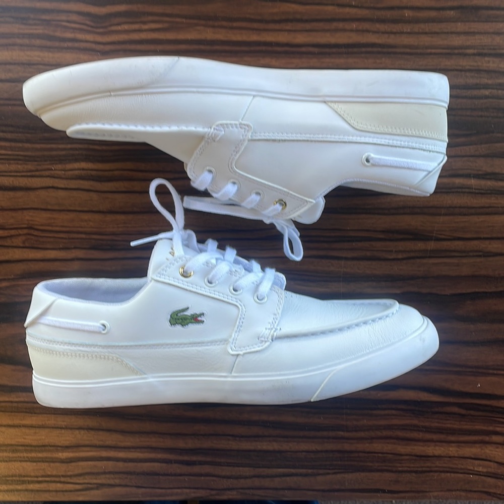 Lacoste - Mens Bayliss Deck Leather And Synthetic Boa… - Gem
